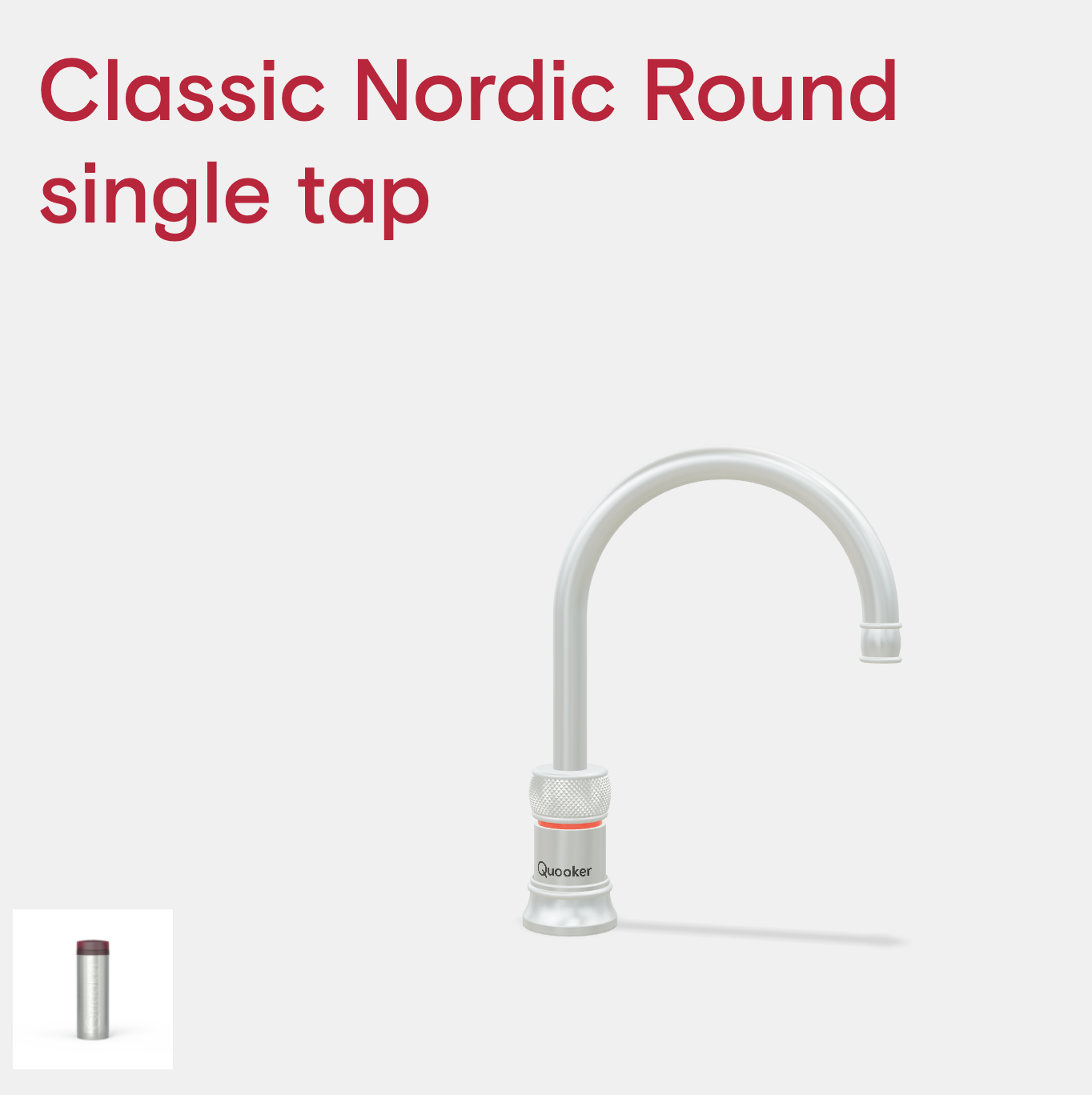 Quooker Classic Nordic Round Single Tap PRO3 (Stainless Steel) 水龍頭 – ACPRO